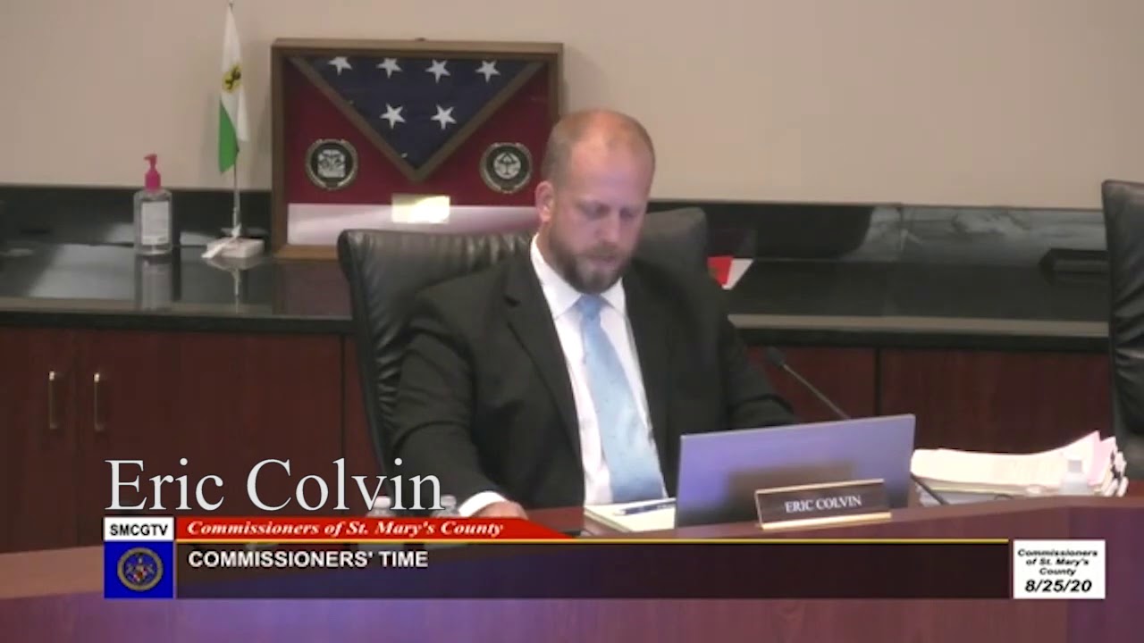 Commissioners Time 8/25/20 - Colvin