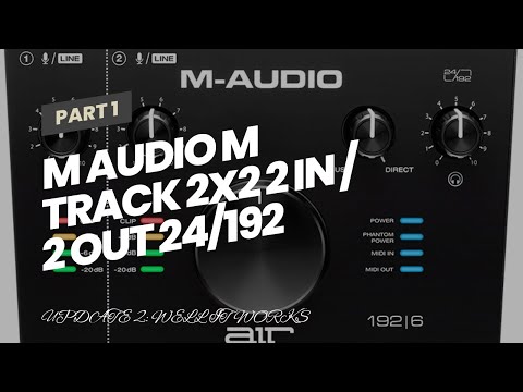 M Audio M Track 2X2 2 In / 2 Out 24/192 USB Audio Interface