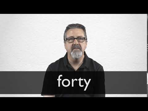 How to pronounce FORTY in British English