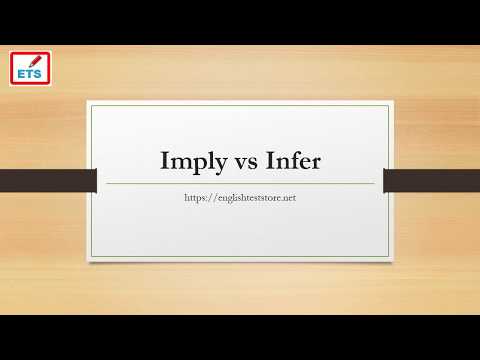 Imply vs Infer | Common Errors in English