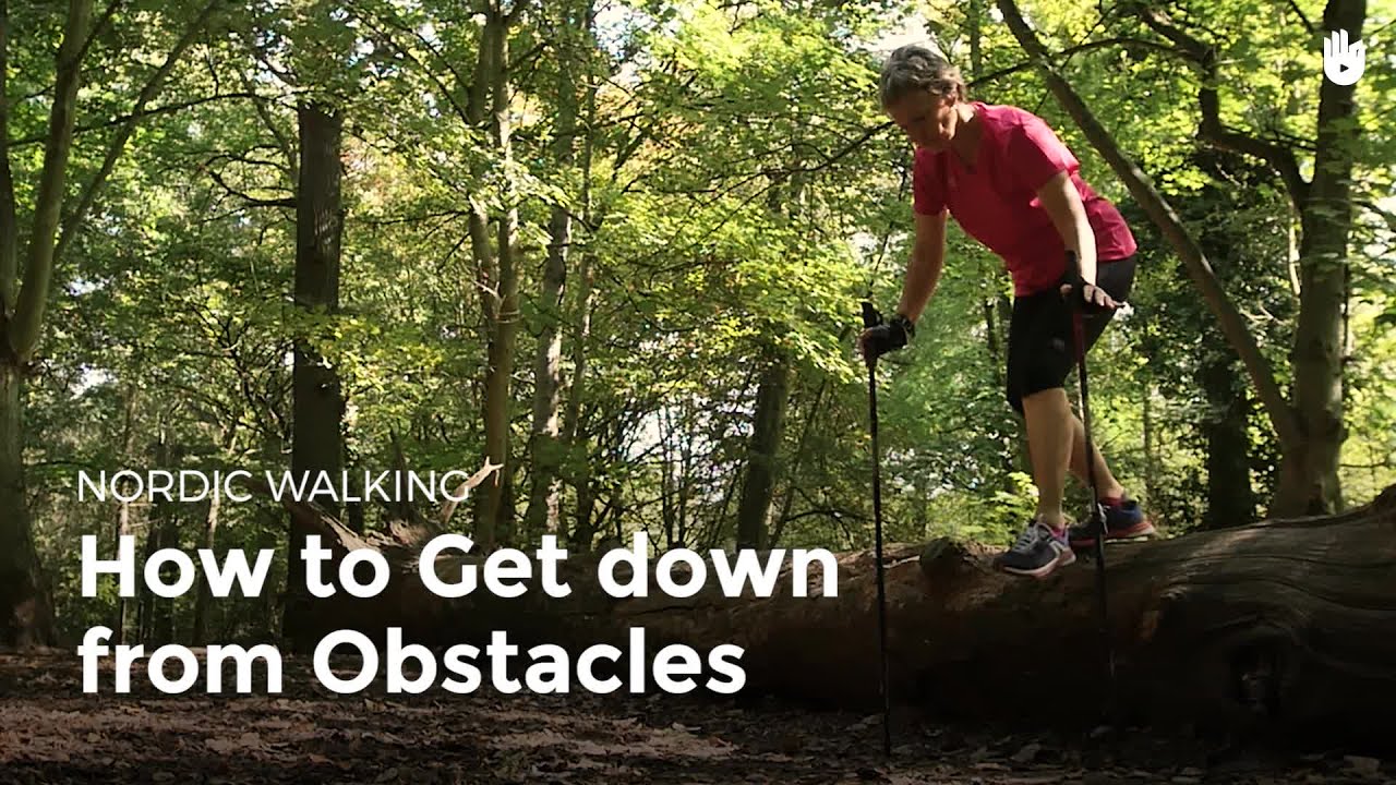 How to Get Down from Obstacles - Nordic Walking | Sikana
