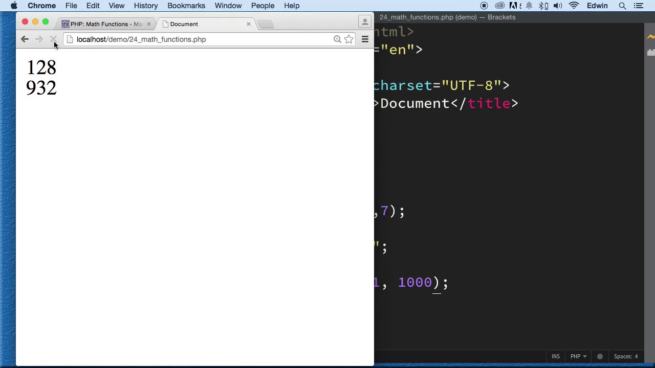 021 Math Functions in php