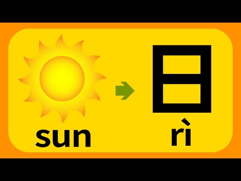 Learn Chinese Characters for Beginners Easy Funny | The word story of sun