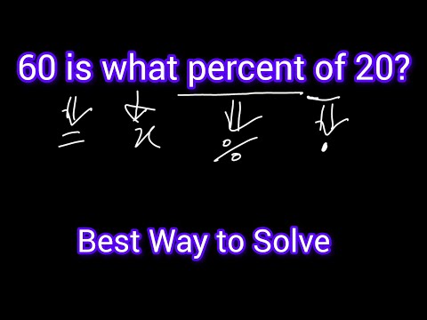 60 is what percent of 20?