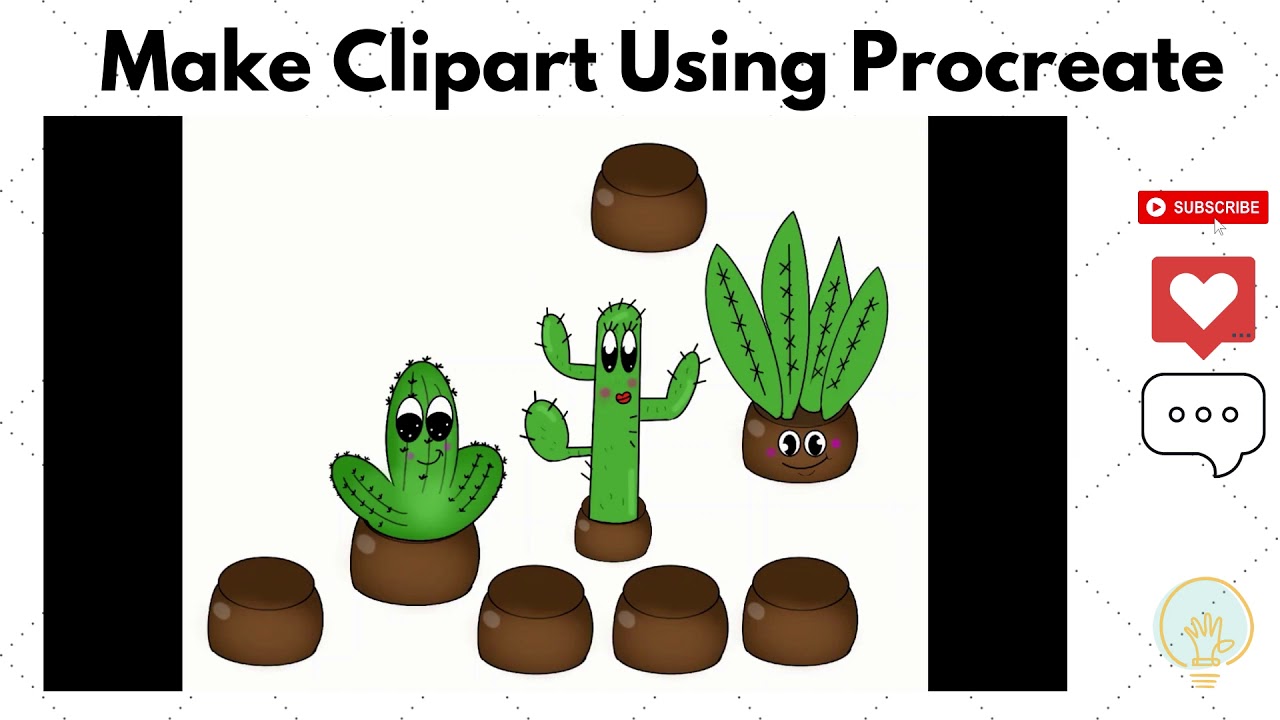 Make Cactus Clipart with Procreate