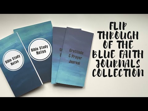 Blue Faith Journals Collection | Gratitude & Prayer Journal & Bible Study Notes
