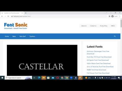 How to Download and Install Castellar Font Free Download in Adobe Photoshop