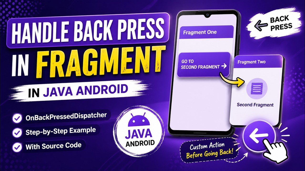 ANDROID - ON BACK PRESSED EVENT IN A FRAGMENT USING THE BACK PRESSED DISPATCHER || TUTORIAL IN JAVA