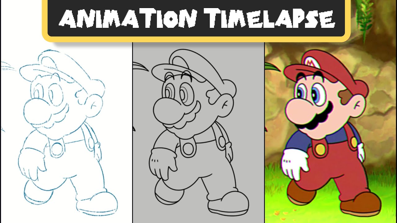 Super Mario Animation Timelapse