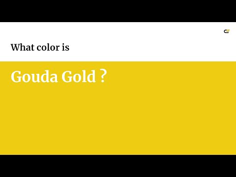 Gouda Gold color #eecc11 hex color - Yellow color - Cool color eecc11