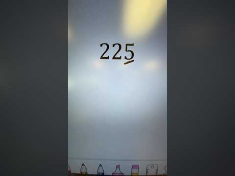 Writing the prime factorization of 225