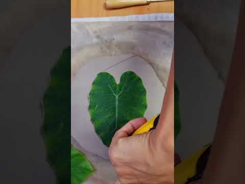 como fazer uma folha de ceramica?