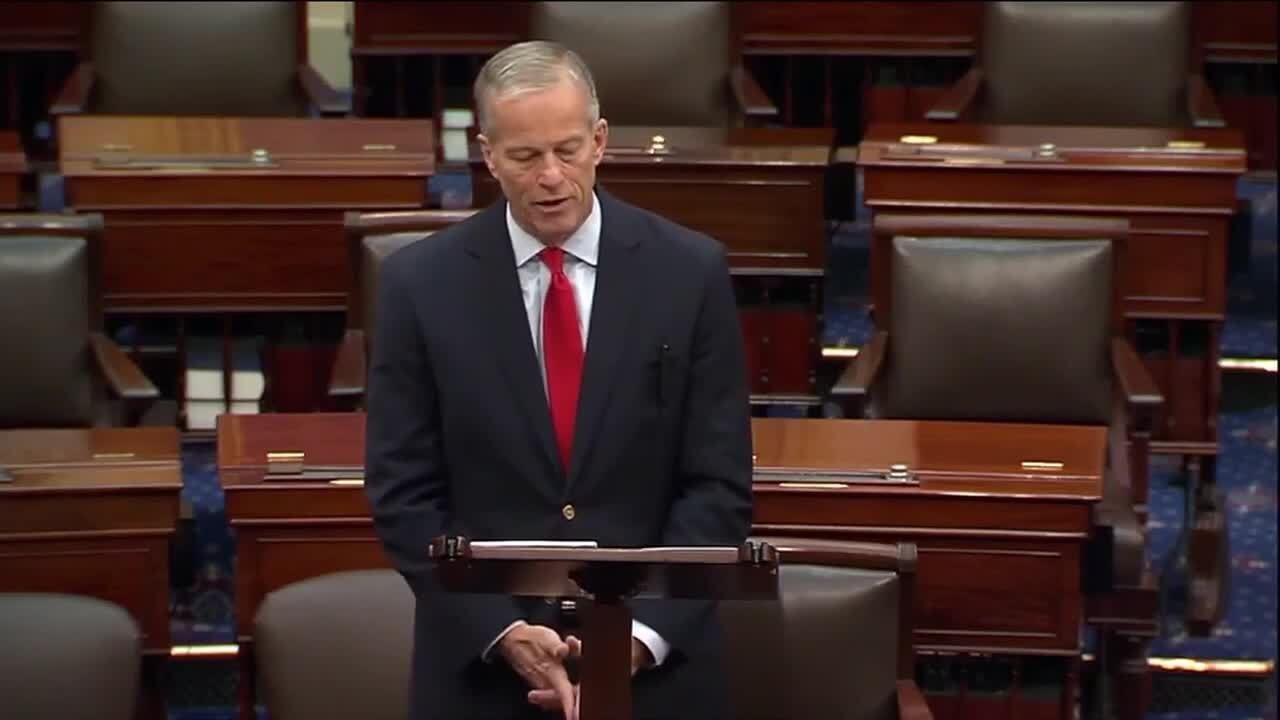Senate Majority Leader John Thune is lauding President Trump's support for year round E15 sales.