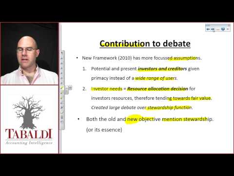 The Objective of General Purpose Financial Reporting 2010 - Conceptual Framework