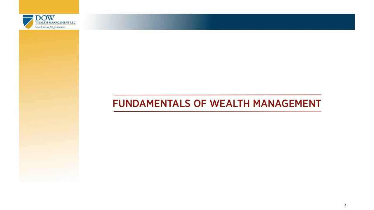 Fundamentals of Wealth Management Part 1