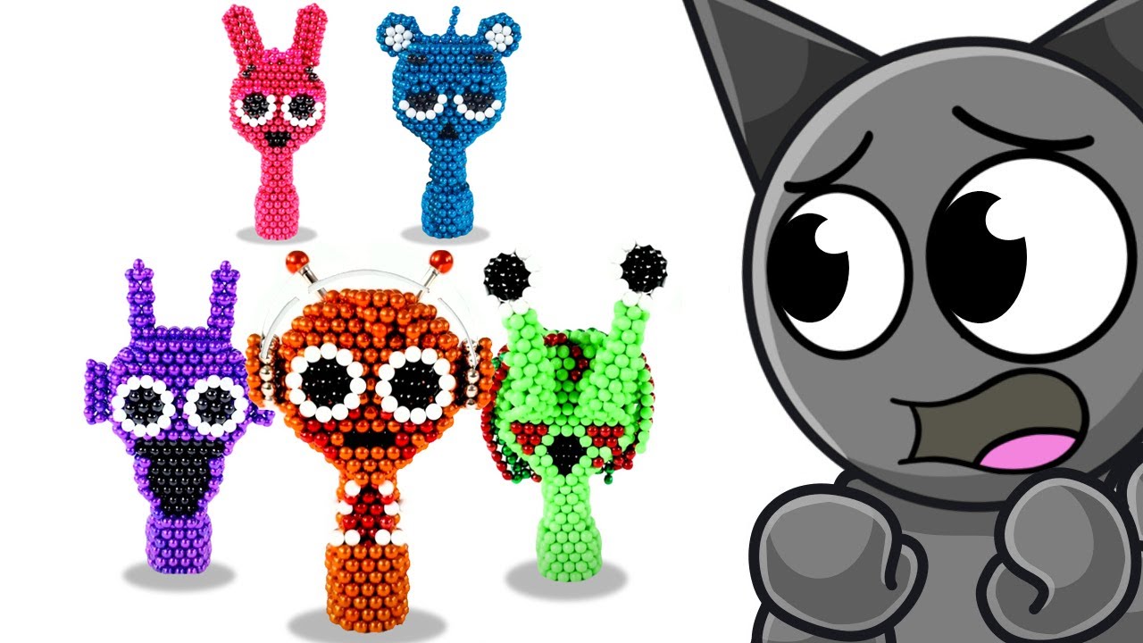 The Most SATISFYING SPRUNKI Magnet Art! (All Incredibox Sprunki Characters)