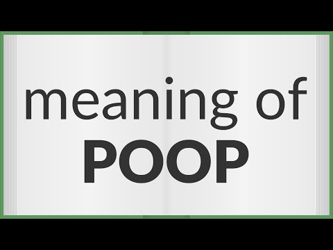 Poop | meaning of Poop