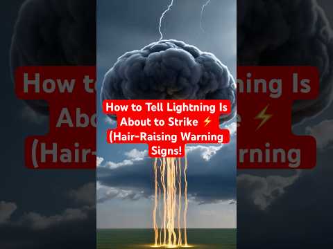How to Tell Lightning Is About to Strike ⚡ (Hair-Raising Warning Signs!)#lightning #sciencefacts