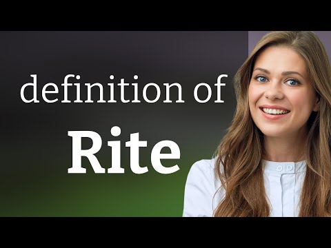 Rite | RITE definition