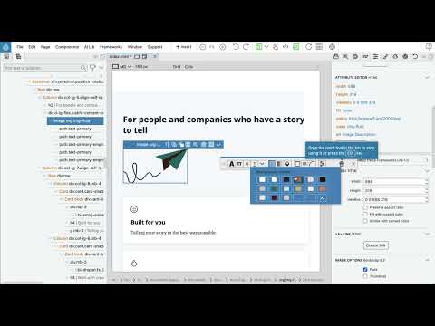 Inline SVG images with one click