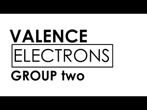 VALENCE ELECTRONS || GROUP 2