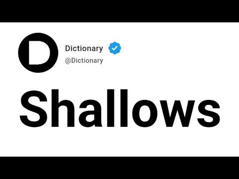 Shallows Meaning In English