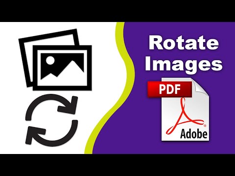 How to rotate pdf image and save it (Edit PDF) using Adobe Acrobat Pro DC