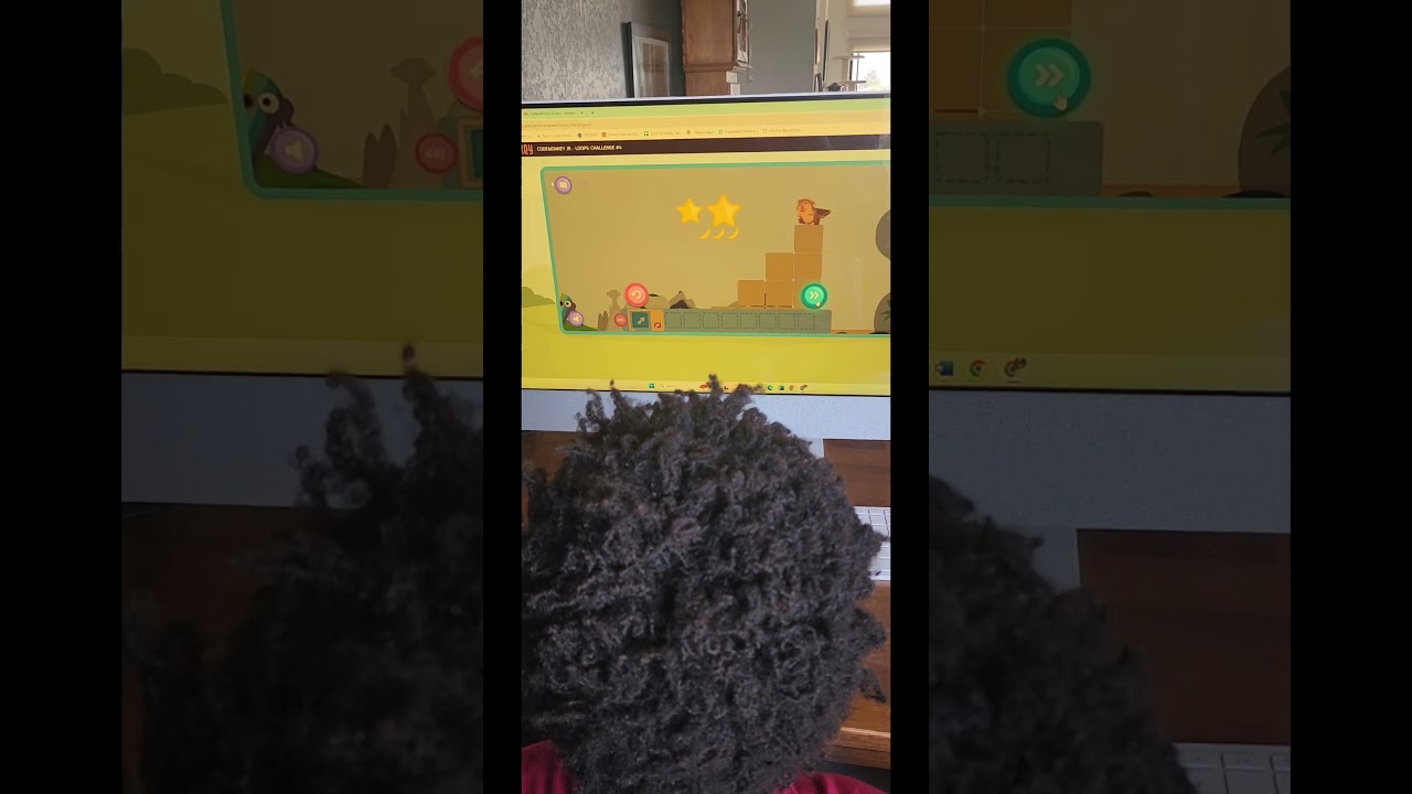 Coding in 1st grade with Code Monkey!