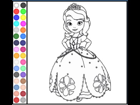 Sofia The First Coloring Pages For Kids - Sofia The First Coloring Pages