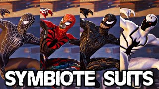 ALL SYMBIOTE SUITS in Spider-Man Remastered MOD at Marvel’s Spider-Man ...
