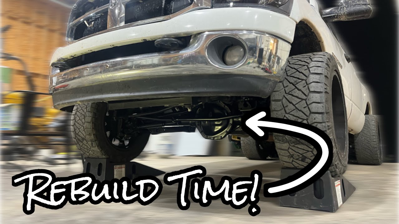 Front Axle Rebuild in My 3rd Gen Cummins!! AAM 9.25 Bearings Seals and Ball Joints!!!
