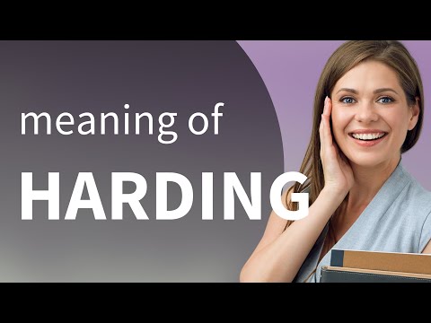 Harding — what is HARDING definition