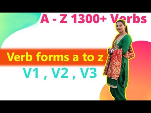 Verb Forms List With Hindi Meaning | English with Roop