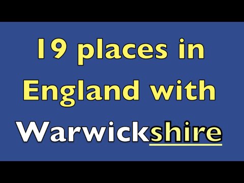 How to pronounce places in England that end in shire