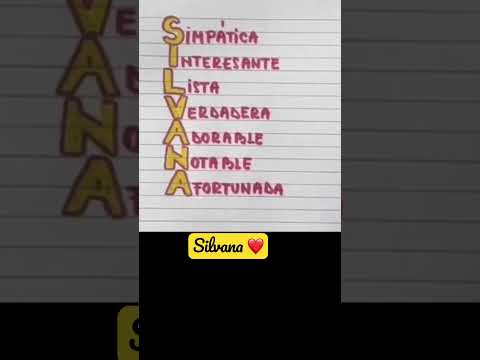 Significado del nombre SILVANA #nombre #significado #silvana