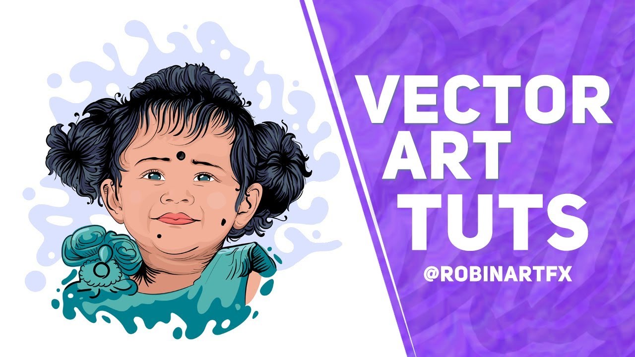 How I did Baby Vector Art ( Illustrator Tutorial )