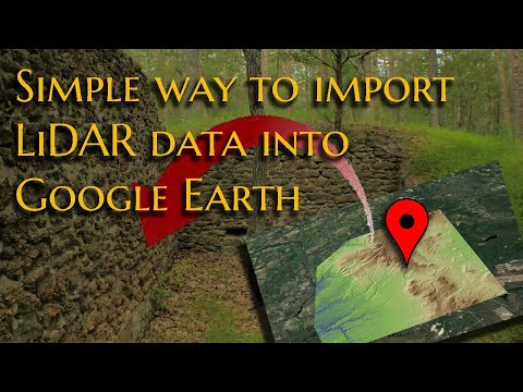 LiDAR data import into Google Earth. Hidden historic ruins discovery!