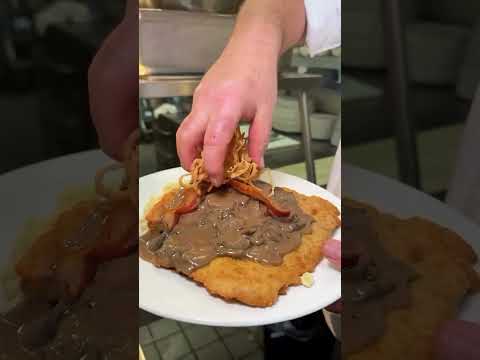 Jägerschnitzel | German Hunter’s Schnitzel with Creamy Mushroom Sauce #trending #food #cooking