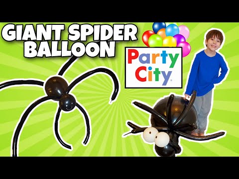 Party City Balloon Shopping & We Make Giant Spider HALLOWEEN Balloons DIY! #balloons