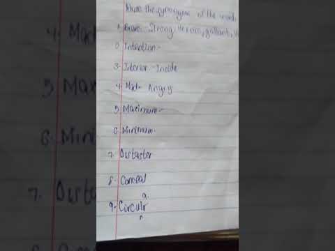 Synonyms of those words