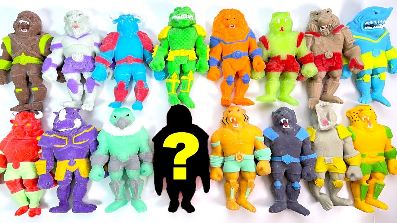 STRETCHIES MUTANTS FIGHTERS Complete set 