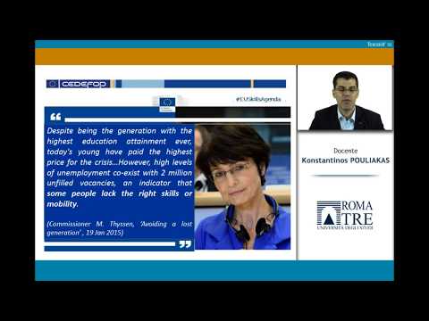 Skills Mismatch in Labour Markets Part 1/9 - Dr. Konstantinos Pouliakas (Cedefop)