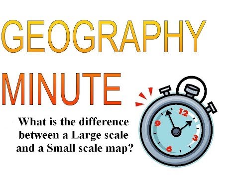 What is the difference between a Large scale and Small scale map?