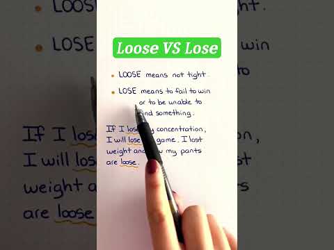 Loose|Lose#english#englishgrammar #englishlanguage #englishspeaking