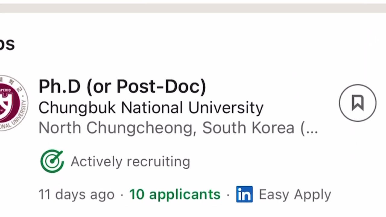 How to use LinkedIn on your phone to search for PhD, masters scholarships and Post doc positions