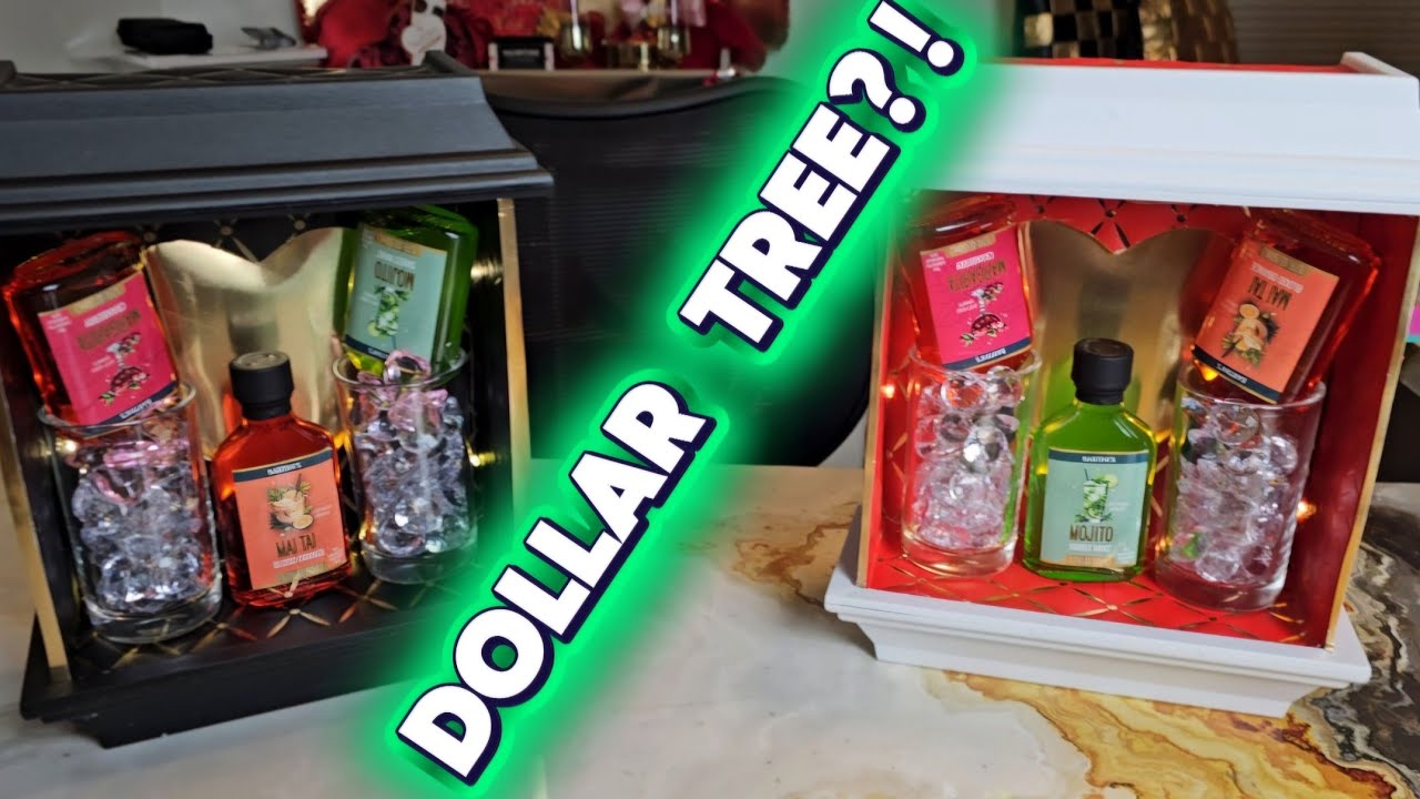 I Built an Elegant Mini Bar Using Dollar Tree Items inspired by Sharena Latrese