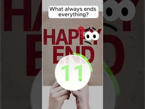 Happy ending puzzle: What always ends...Riddle 67 #challenge #quiz
