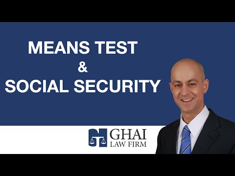 Means Test & Social Security