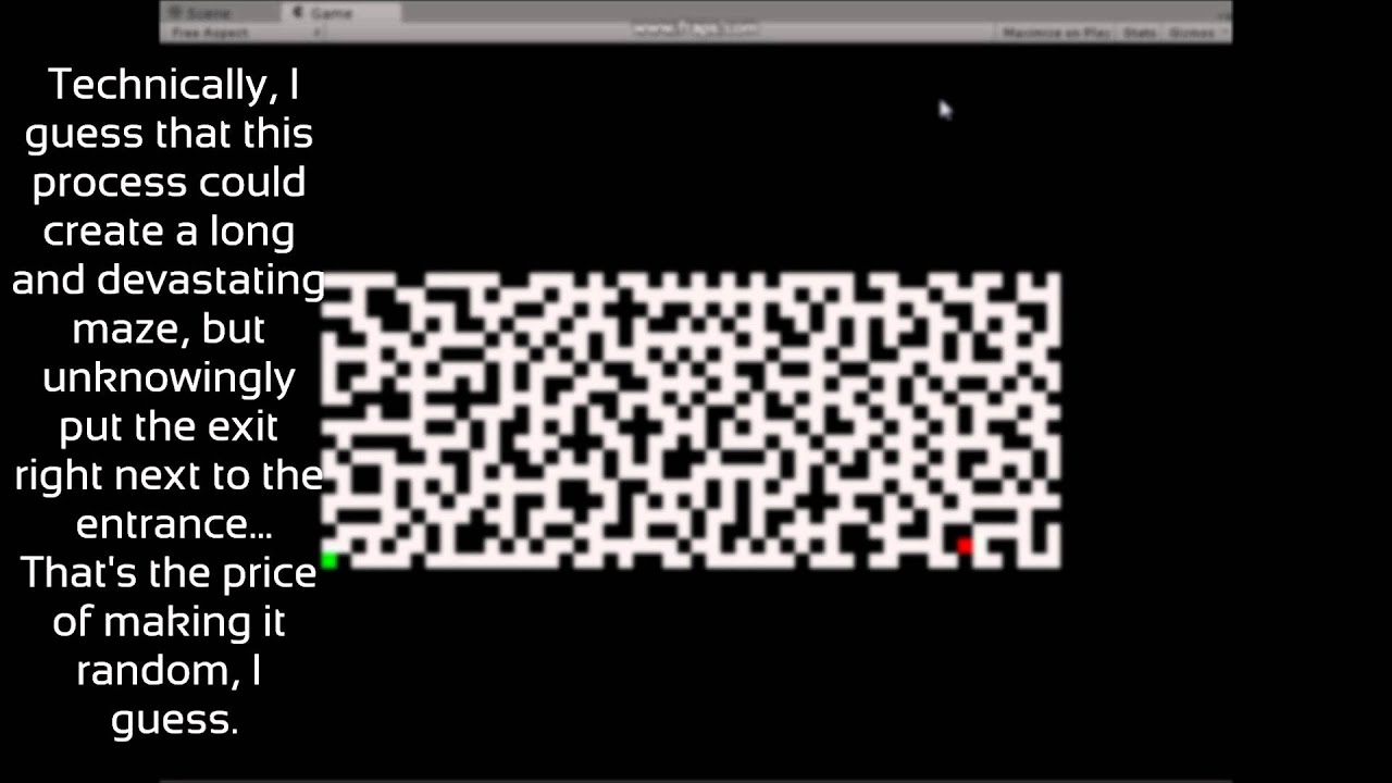 Random Maze-Generating with Prim's Algorithm (UNITY3D)