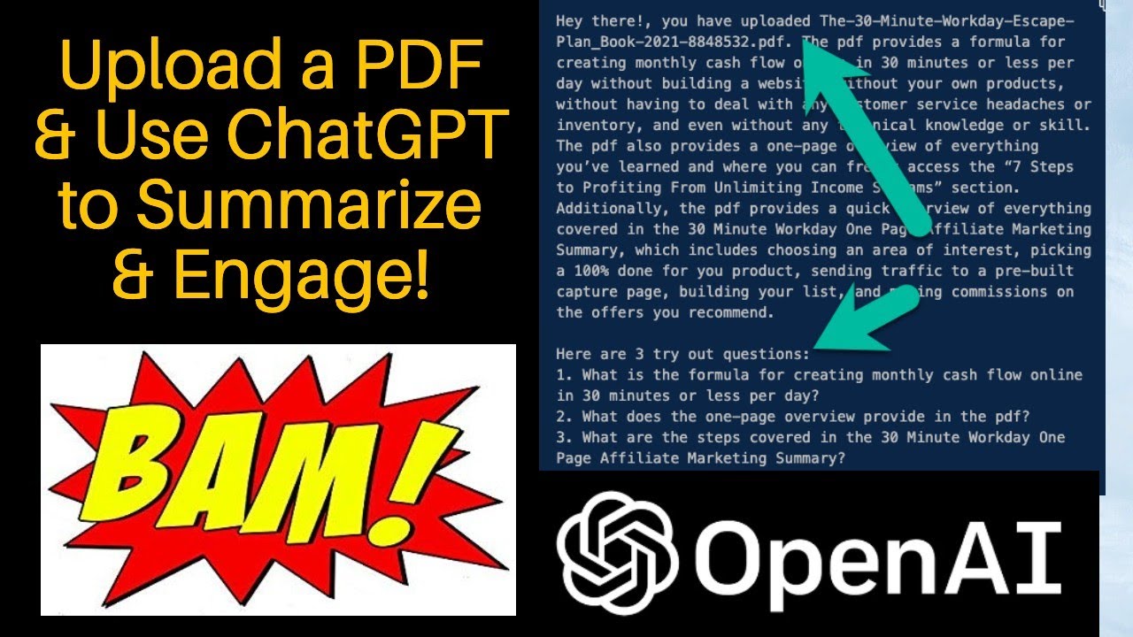 PDFGPT.IO Review - How to Upload PDF Files to ChatGPT, Summarize and Engage ChatGPT 4 PDF